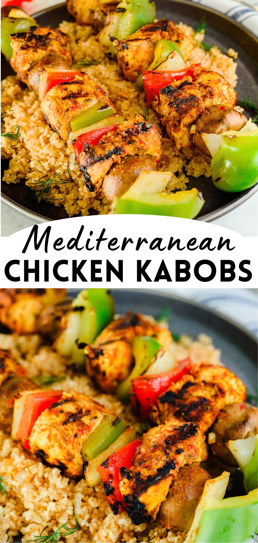 Authentic Mediterranean Chicken Kabobs With Grill Pan