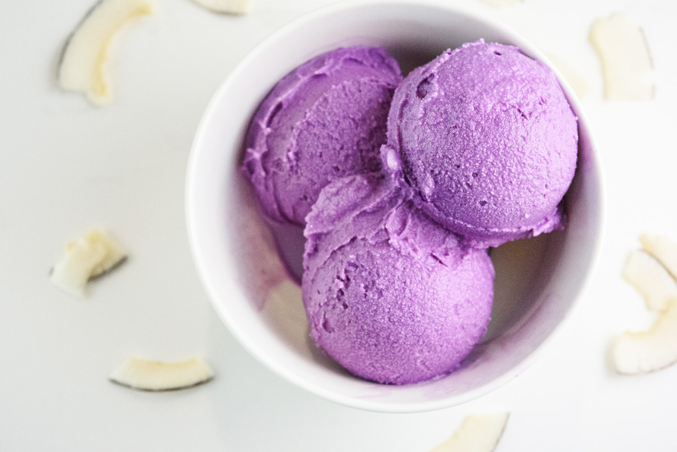 Ninja Creami Ube Ice Cream (Low Calorie & High Protein)